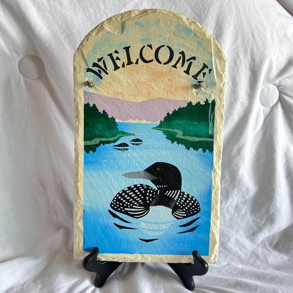 Handmade | Art | Vintage Welcome Sing Handmade Painted | Poshmark